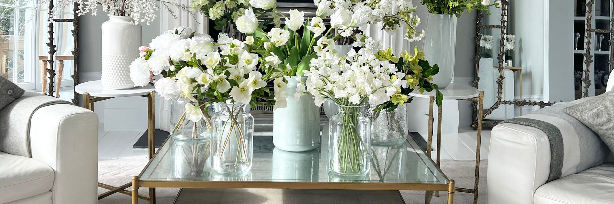 Luxury Glass Vases for Artificial Flowers
