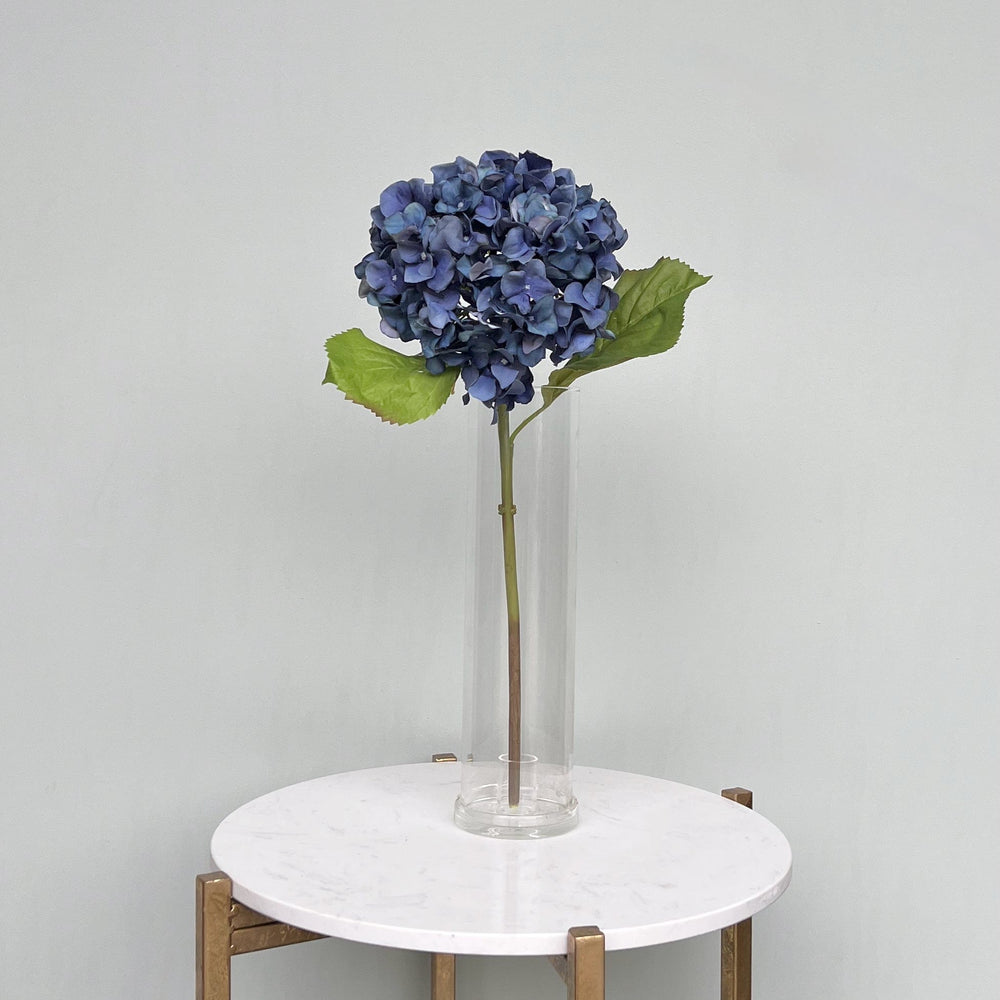 Artificial Blue Dried Hydrangea Stem