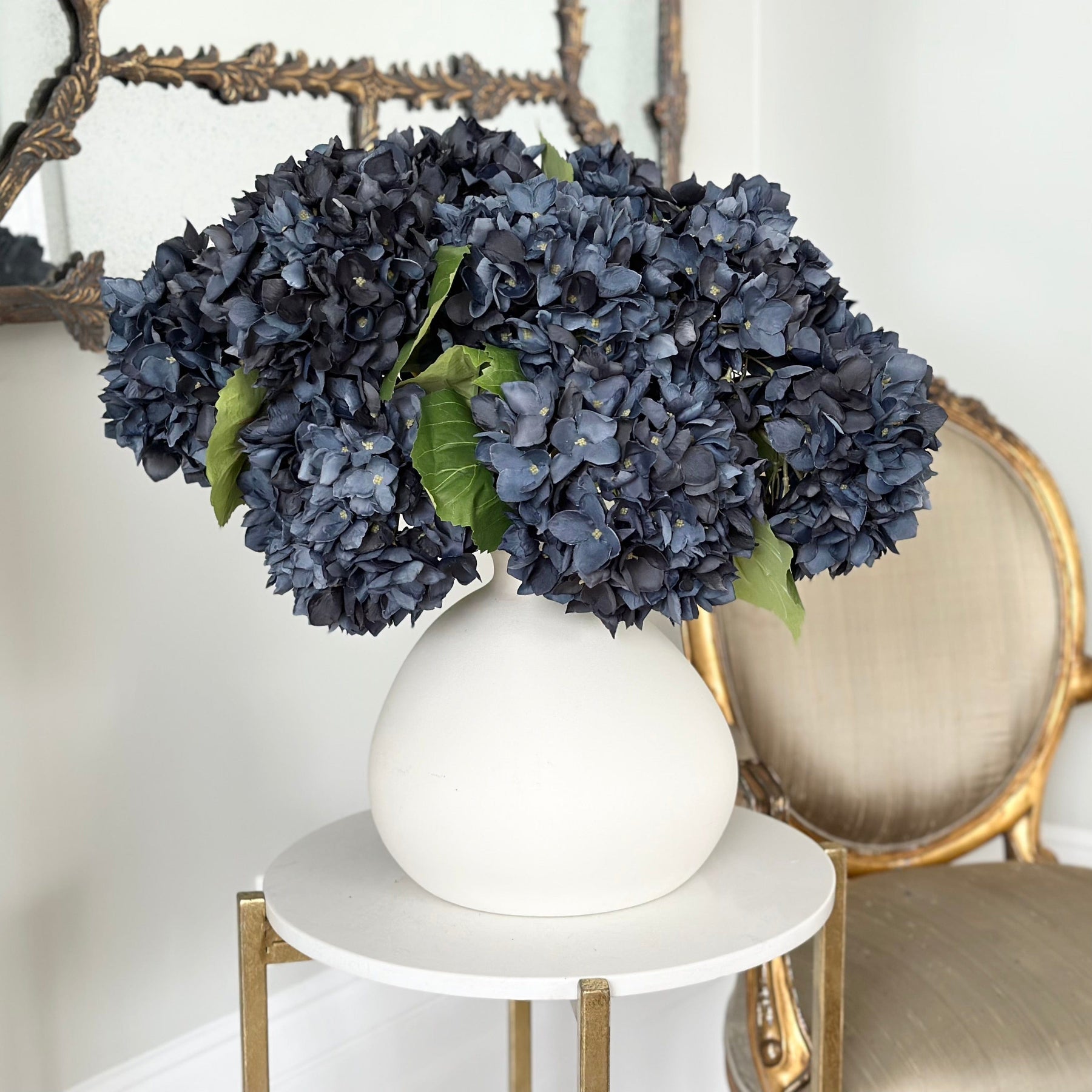 Navy Blue Artificial Hydrangea | Navy Faux Hydrangea