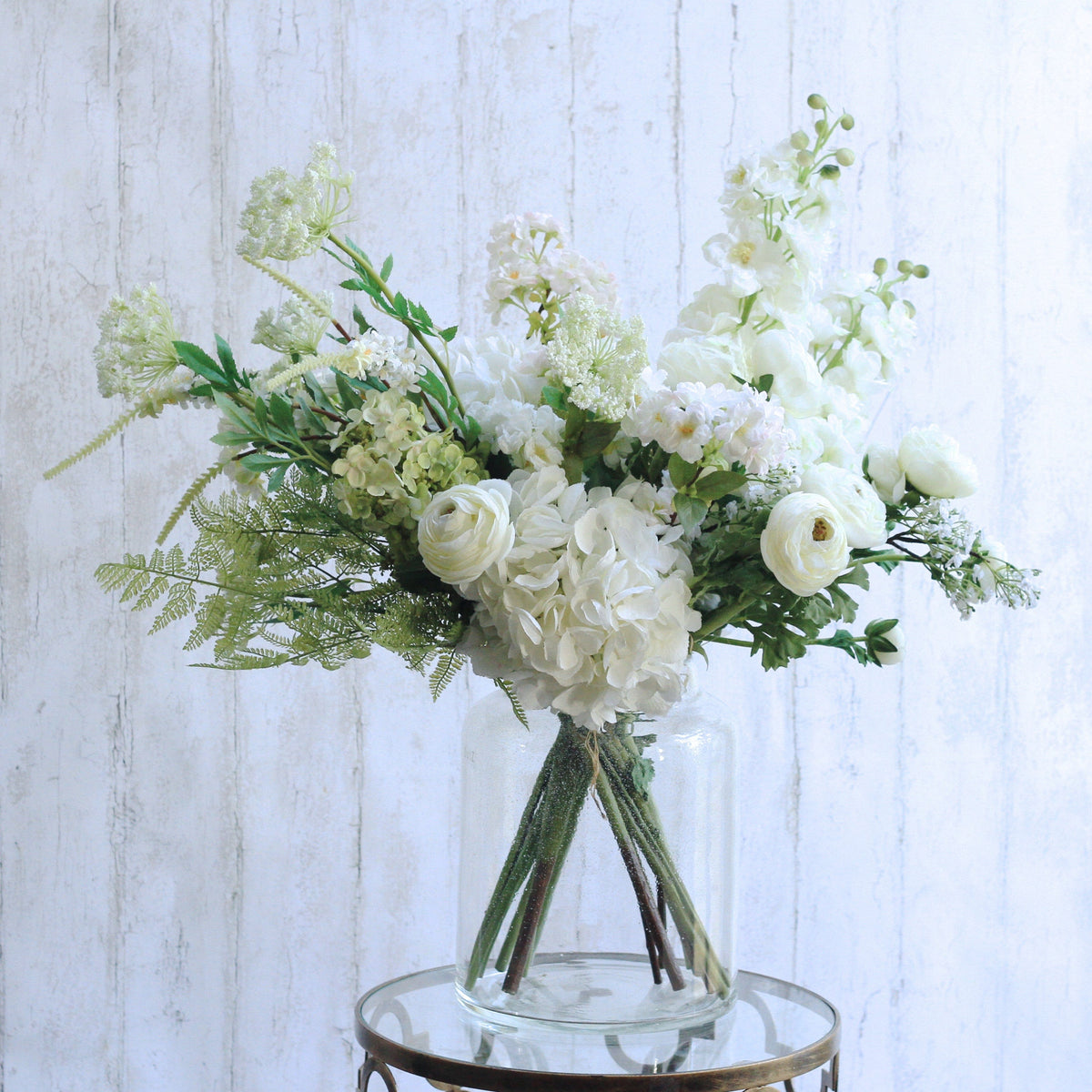 Artificial Flower Bouquet | White Blossom Bouquet